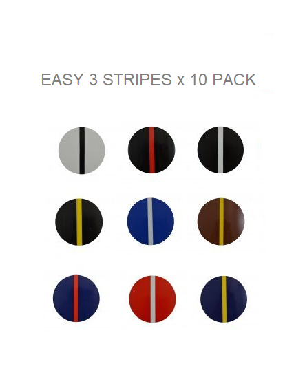 EASY 3 STRIPES 10 PACK 120mm x 4mm Round