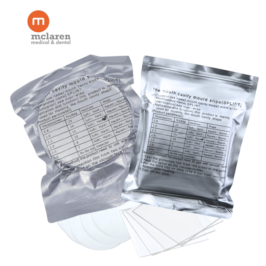 Thermoforming Hard Splint Materials Round & Square 1mm